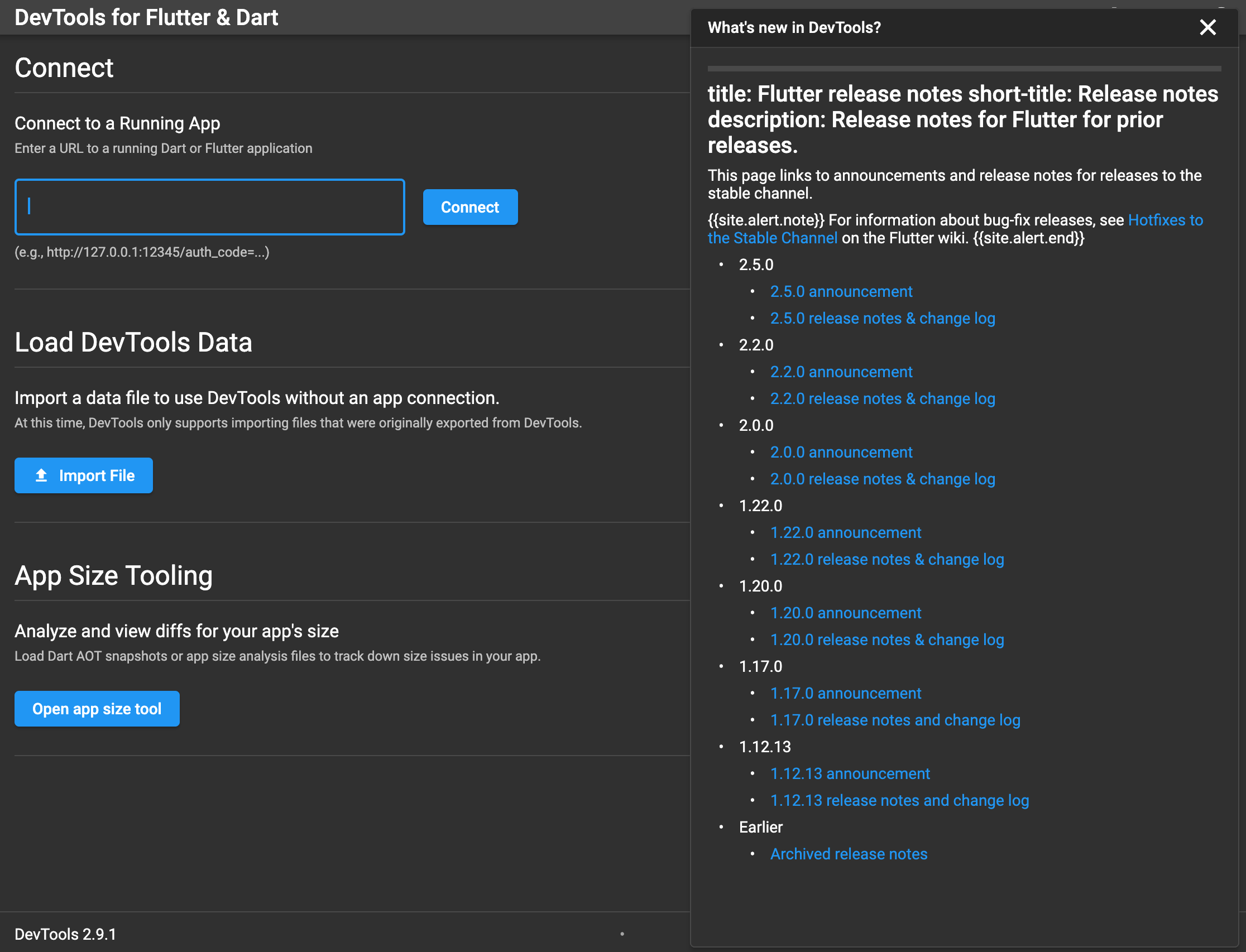 Surface Release Notes Inside Of Devtools · Issue 3291 · Flutterdevtools · Github 