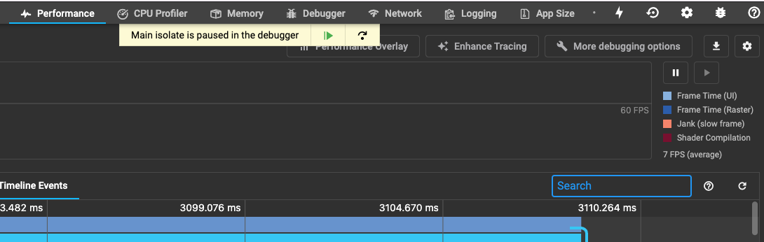 Confusing behavior on Performance page when paused · Issue #4872 · flutter/devtools · GitHub