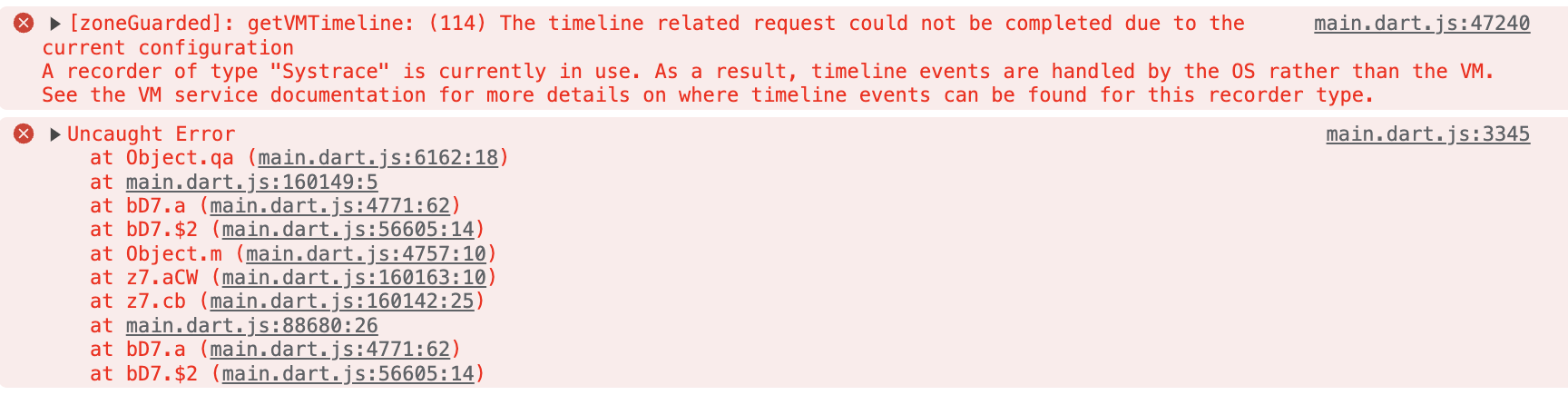 DevTools performance page broken when using systrace recorder · Issue #6524 · flutter/devtools ...