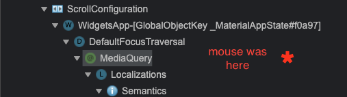 Inspector hover reflects row position but not column · Issue #940 · flutter/devtools · GitHub
