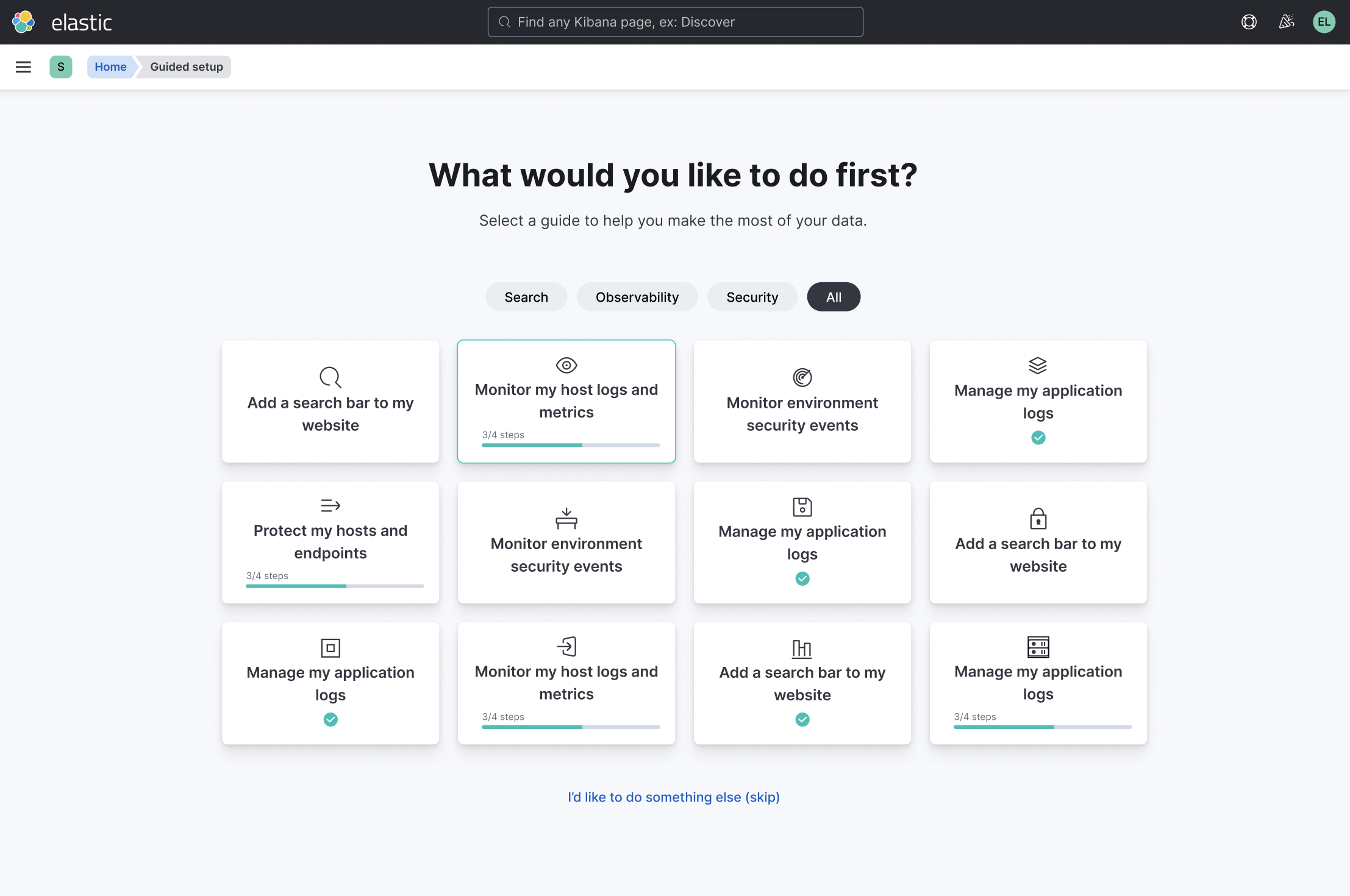 [Guided onboarding] Add different icons for guide cards vs link cards · Issue #149695 · elastic ...