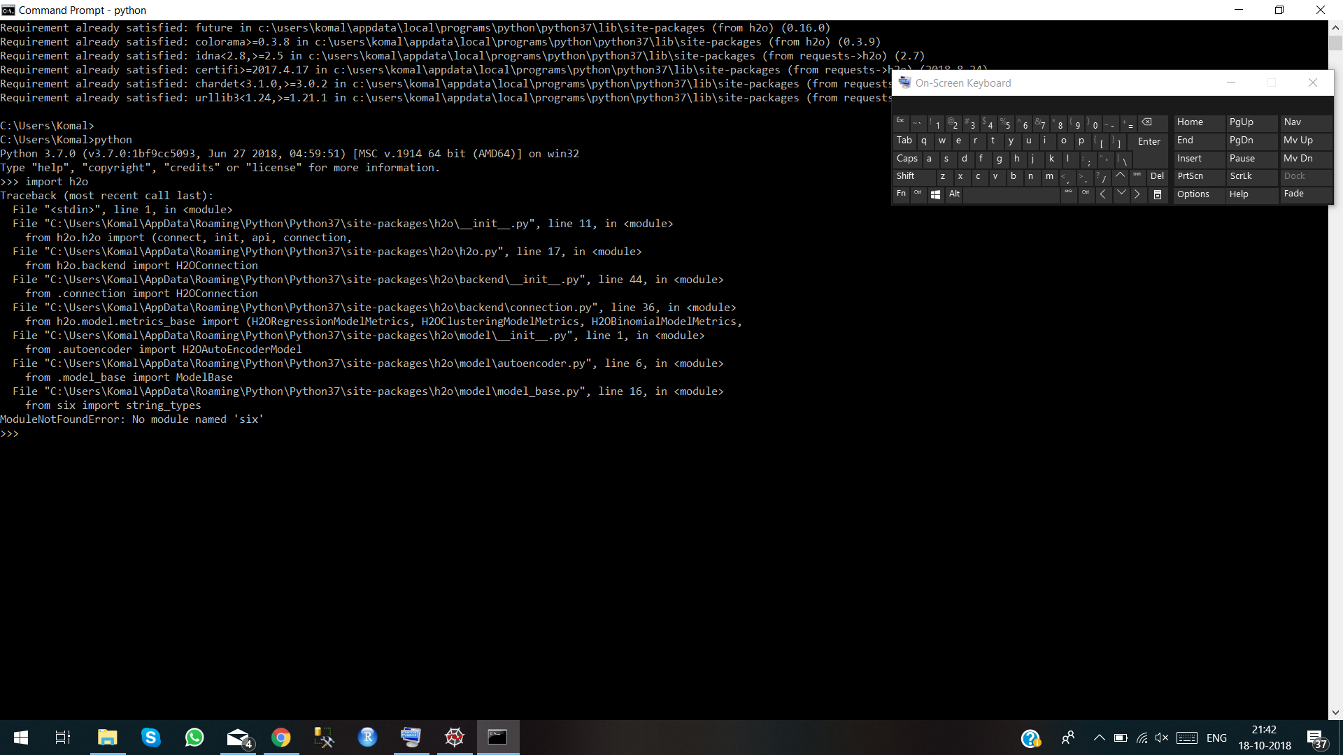 Unable to import h2o module on sypder · Issue #8119 · spyder-ide/spyder ...