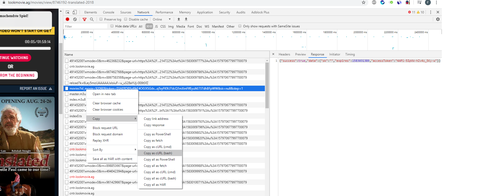 Not an issue but trying to find 'correct' curl requests for some site · Issue #201 ...