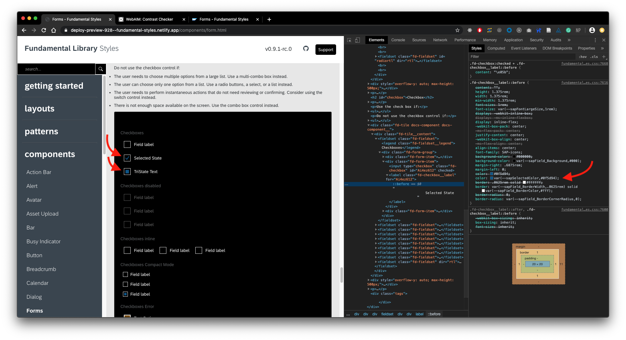 'High Contrast Black' theme Form (Radio buttons and default Checkbox ...