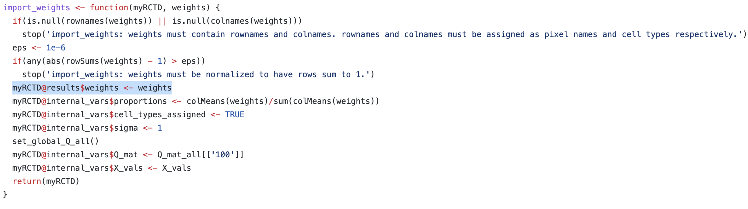 Inquiry about import_weights function · Issue #123 · dmcable/spacexr · GitHub