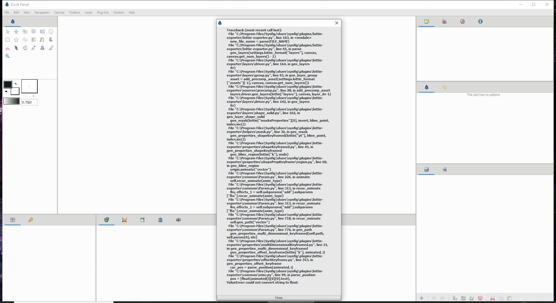 can not export lottie format file after using spline tools and link the ...