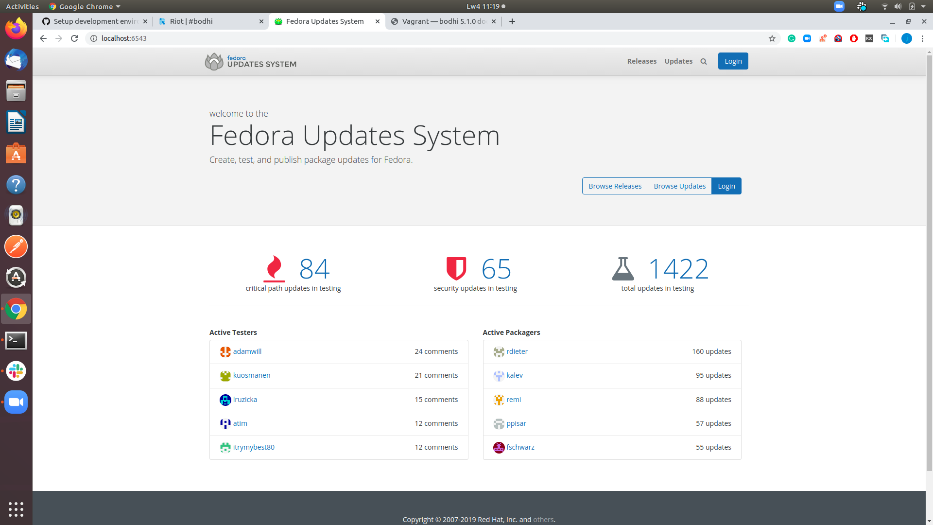 Setup development environment · Issue #3922 · fedora-infra/bodhi · GitHub