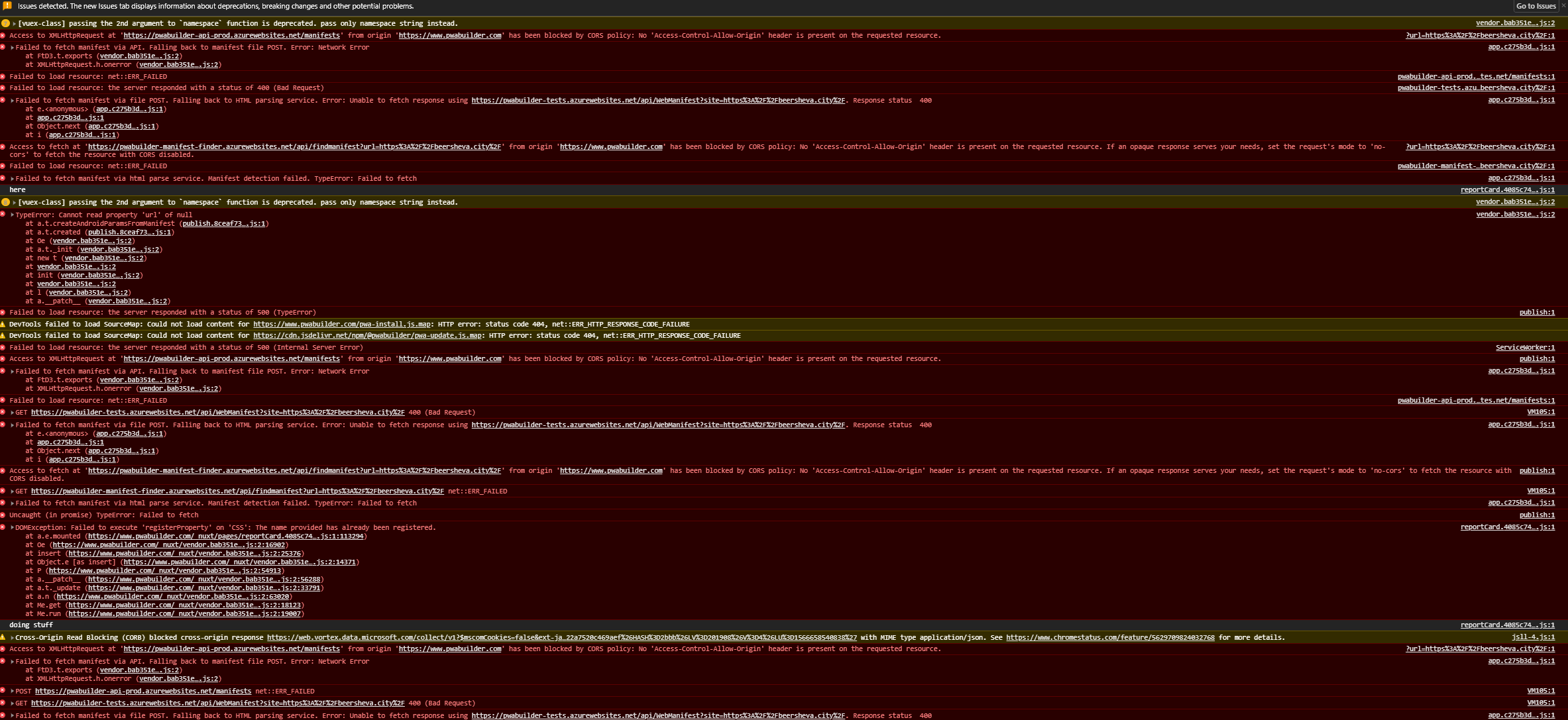 Builder Is Broken · Issue 1139 · Pwa Builderpwabuilder · Github