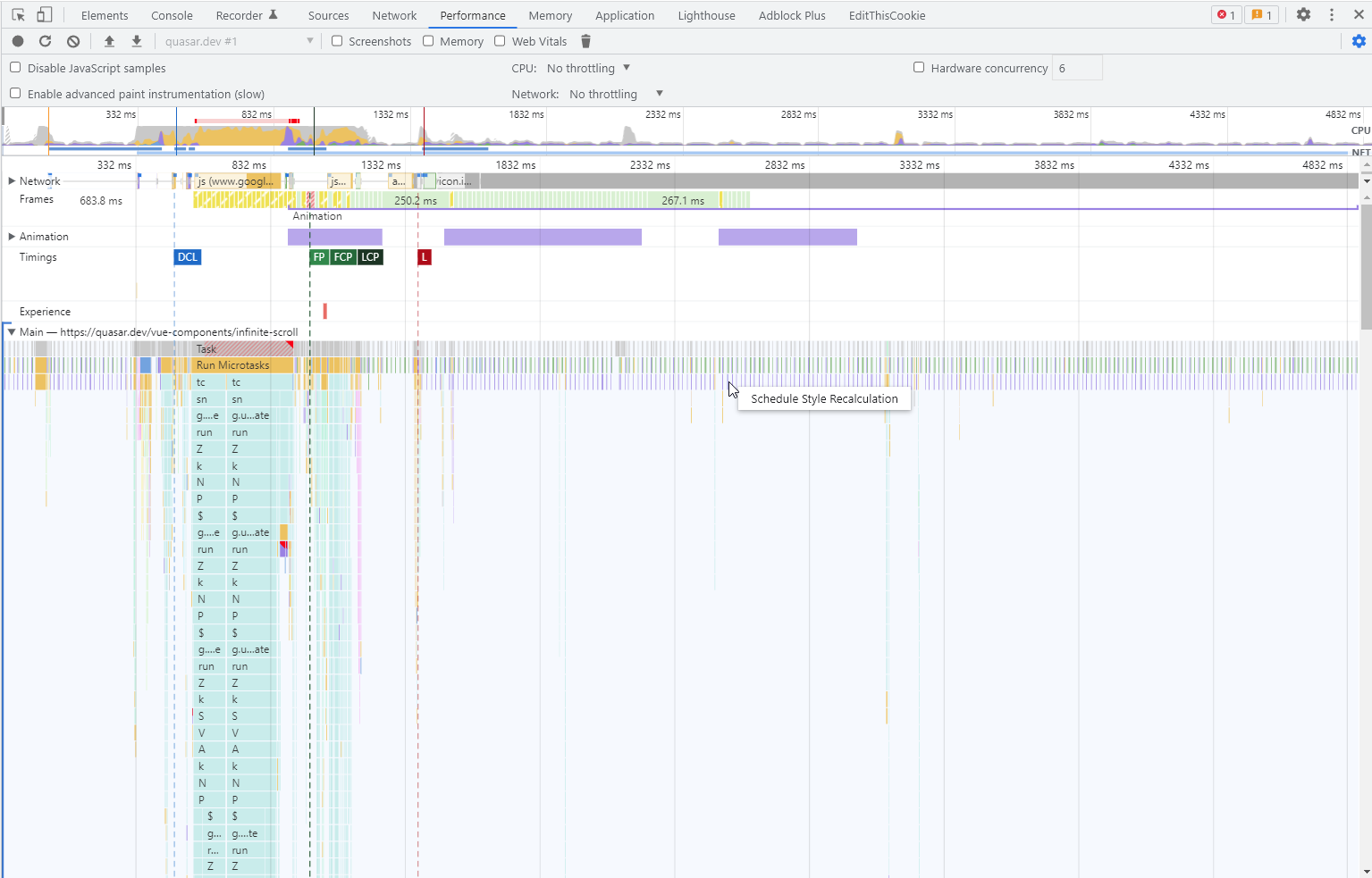 Infinite scroll keeps recalculating style (in both v1 and v2) · Issue #15094 · quasarframework ...