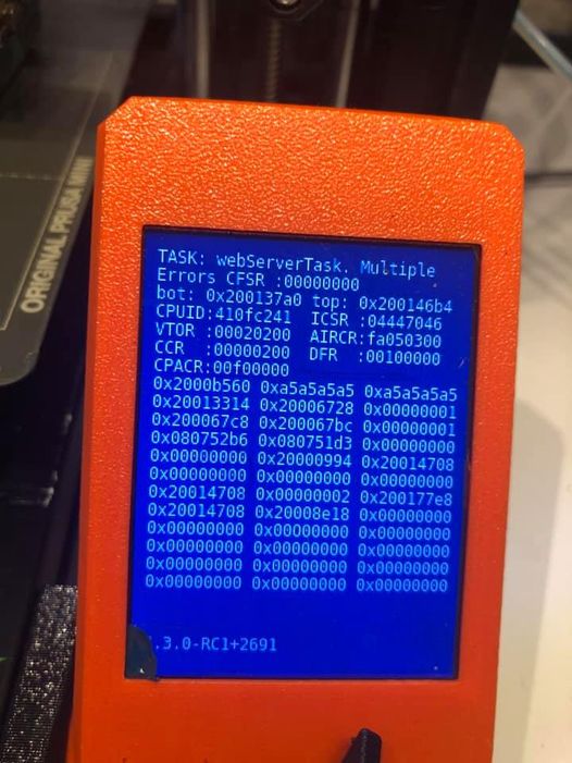 [BUG] Crash while printing after 10-30min due thermistor fail shows no descriptive error · Issue ...