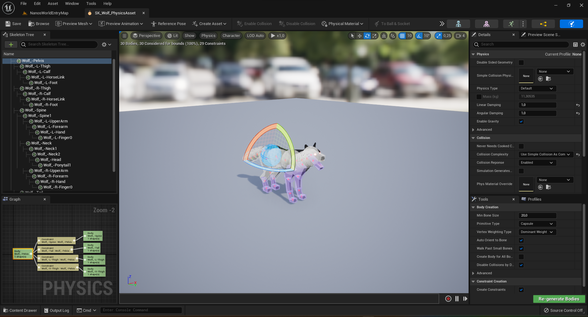 Custom Skeleton Character going in ragdoll mode when hit in custom bones · Issue #804 · nanos ...