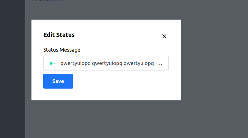 [BUG] No maxlength defined for custom user status · Issue #16533 · RocketChat/Rocket.Chat · GitHub