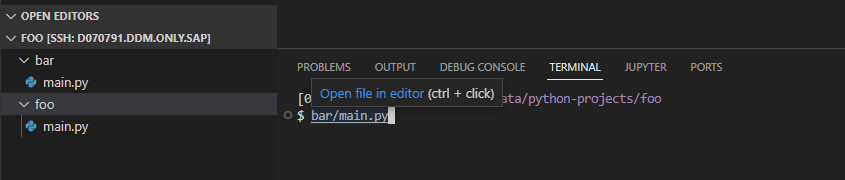 Open file in editor not working when workspace name and folder name are equal · Issue #164687 ...
