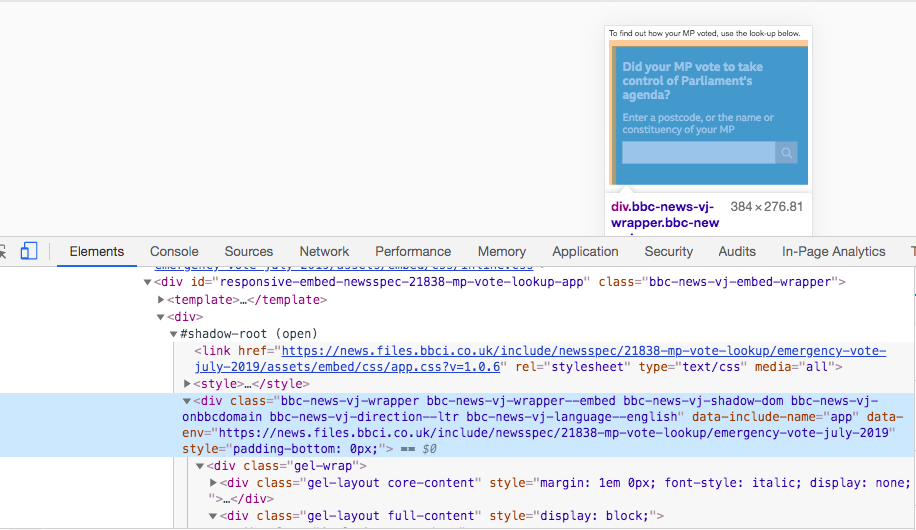 Shadow dom component dose not load in Cypress browser · Issue #5798 · cypress-io/cypress · GitHub