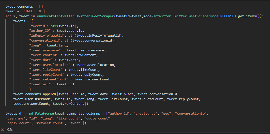 Recurse Key Error: Variables · Issue #721 · JustAnotherArchivist/snscrape · GitHub