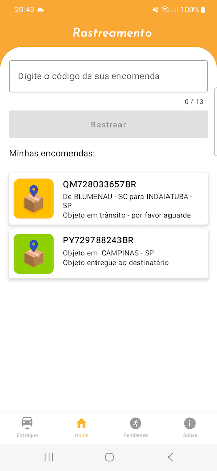 GitHub - smborgesMobile/app-correios