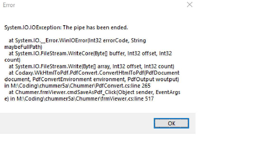 Error Printing as PDF · Issue #4206 · chummer5a/chummer5a · GitHub