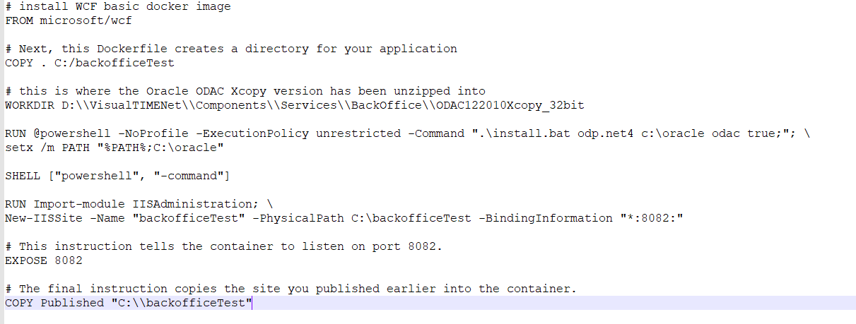 Oracle client ODAC in WCF for docker windows · Issue #3131 · docker/for ...