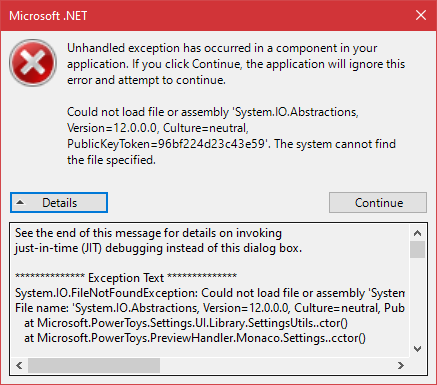Explorer preview dependency error while trying to load previews · Issue ...