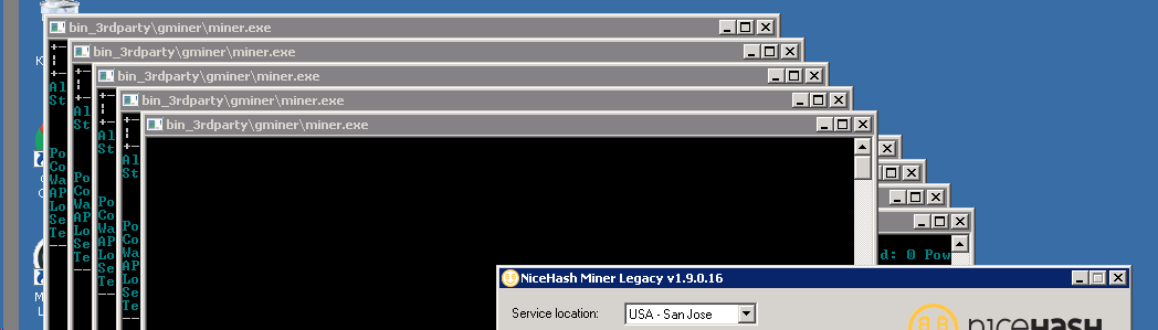 Why do new windows of miners open, but old ones do not close? · Issue ...