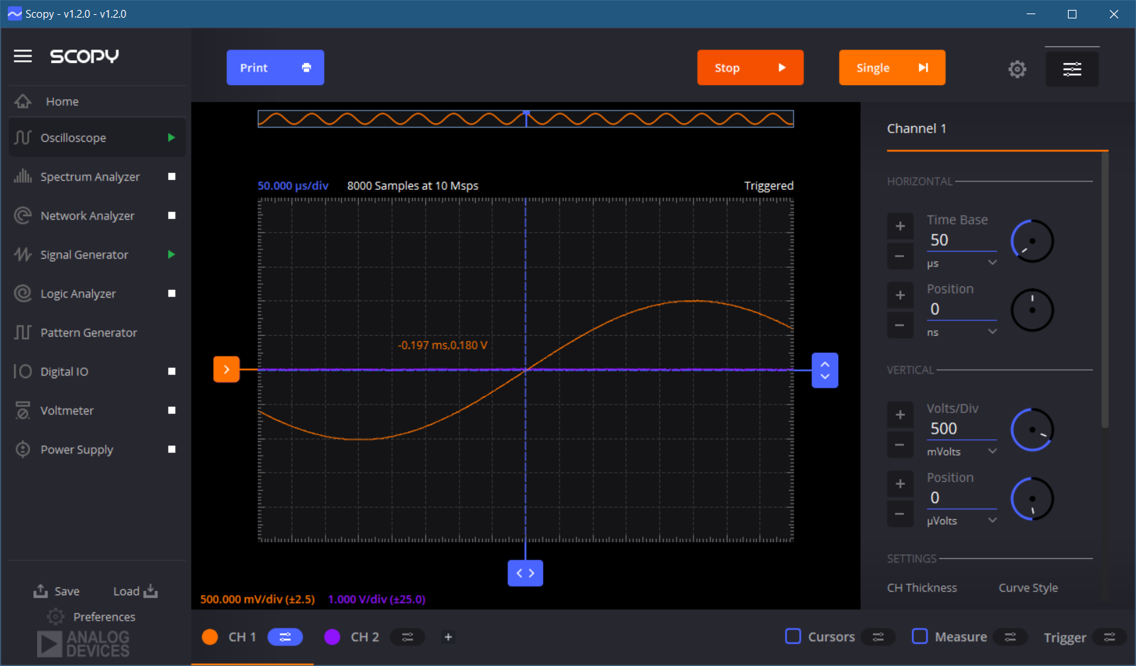 Oscilloscope: 'Autoset' fails to frequencies below 19kHz · Issue #913 ...