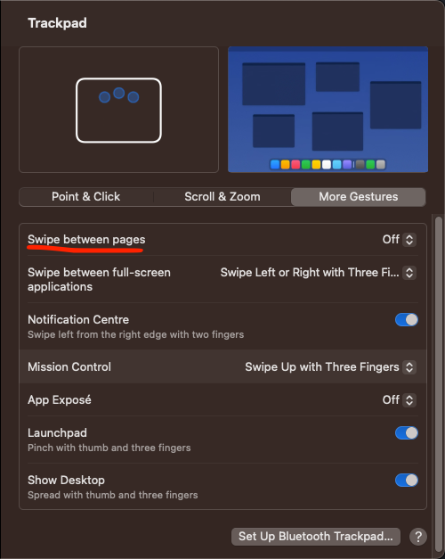 Add support for macOS 'Swipe between pages' gesture · Issue #4954 · zed-industries/zed · GitHub