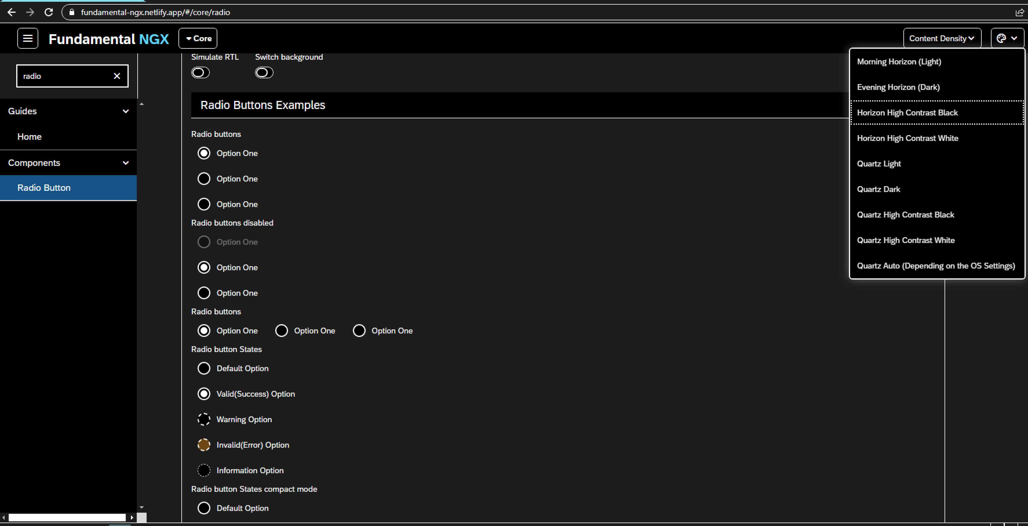 [Reopen][Accessibility][Sourcing] high contrast issues for fd-radio button and fd-popover ...