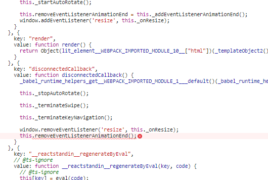Carousel error: this.removeEventListenerAnimationEnd is not a function ...