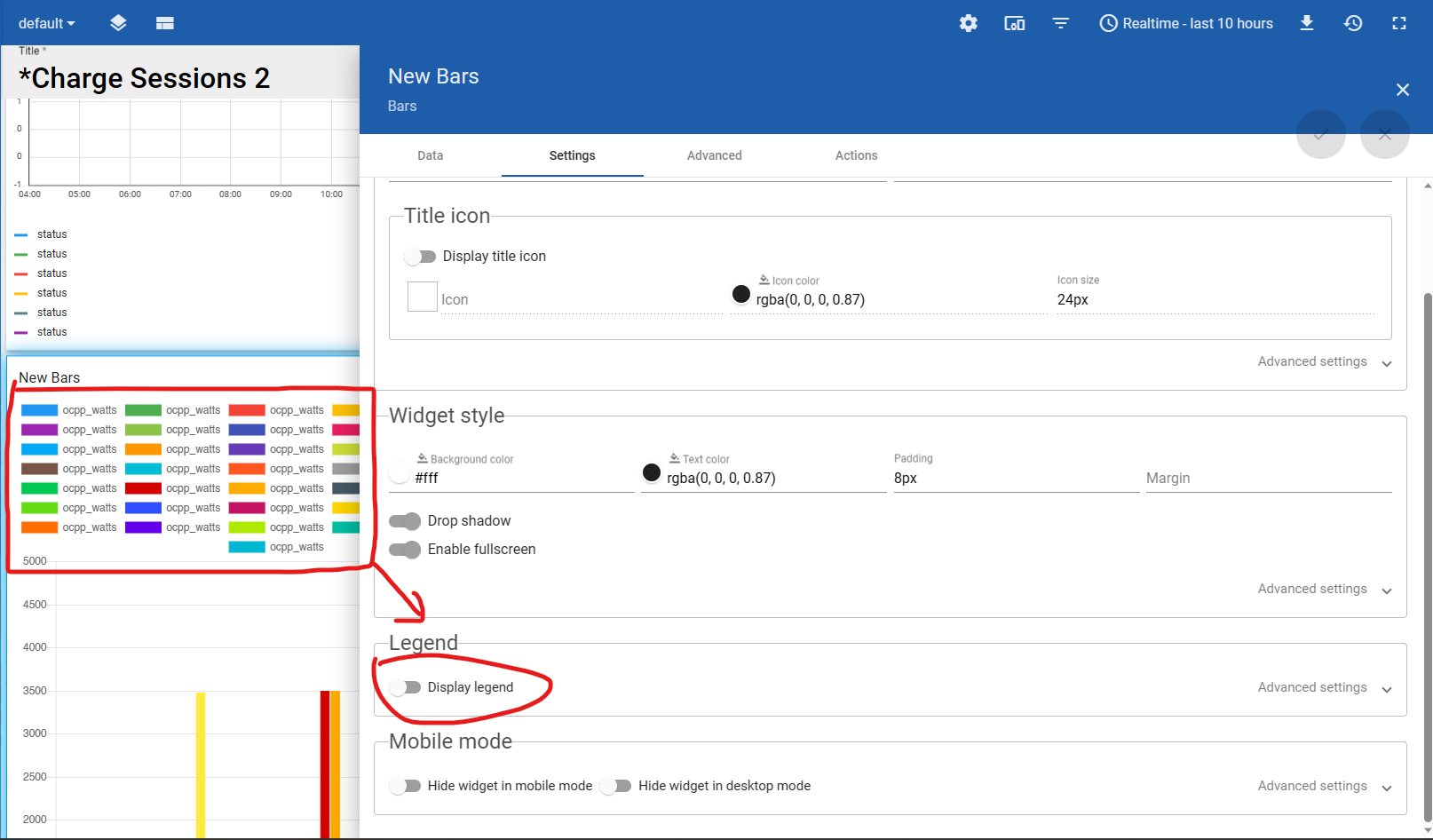 [Question] Can't hide legends on chart while the show legends settings is turned off. · Issue ...