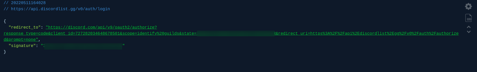 [bug] "Sign in with Discord" shows JSON response when trying to vote · Issue #137 · discordlist ...