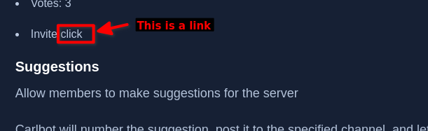 [bug] Links not clearly distinguishable in lists in bot description · Issue #170 · discordlist ...