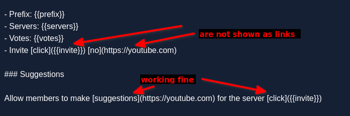 [bug] Links not clearly distinguishable in lists in bot description · Issue #170 · discordlist ...