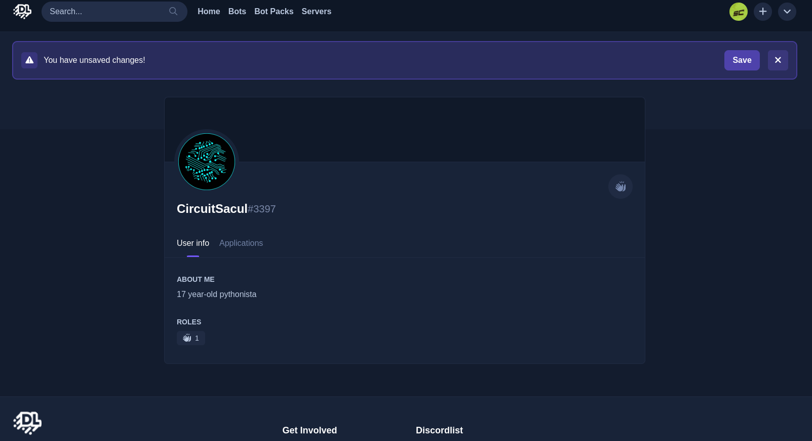 [bug] "You have unsaved changes"-Banner is displayed on other user's profile · Issue #171 ...