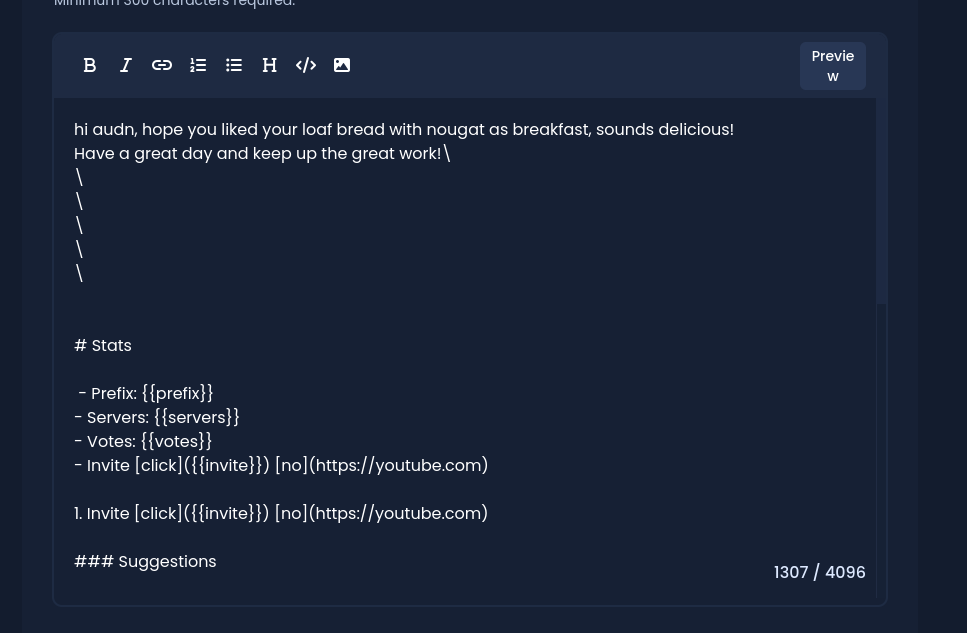 [bug] Preview / Edit-Button has a line break · Issue #203 · discordlist-gg/beta-issues · GitHub