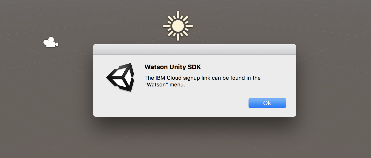Support for tracking IBM Cloud accounts opened resulting from SDK downloads from the Unity Asset ...