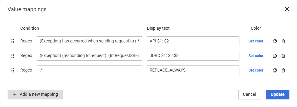 Valuemapping By Regex Improve Handling Of Newlines · Issue 48751 · Grafanagrafana · Github 