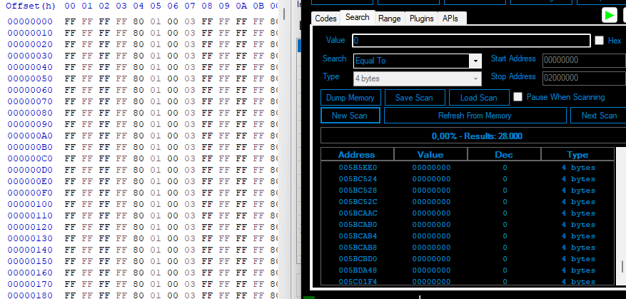 Memory search with PS3MAPI returning zero values · Issue #803 · aldostools/webMAN-MOD · GitHub