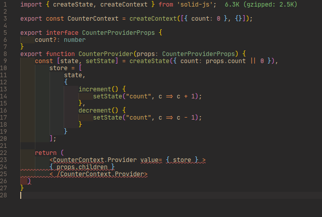 Context not compiling in Typescript · Issue #162 · solidjs/solid · GitHub