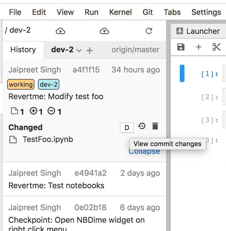 Visual diff UX and user stories · Issue #317 · jupyterlab/jupyterlab-git · GitHub