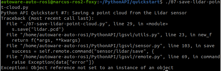 Quickstart Scripts: PythonAPI · Issue #1685 · lgsvl/simulator · GitHub