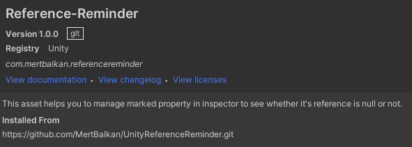 GitHub - MertBalkan/UnityReferenceReminder: For Unity3D in C# written simple null object ...