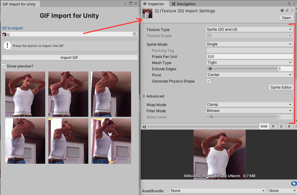GitHub - mrDock21/GIF-Import-For-Unity