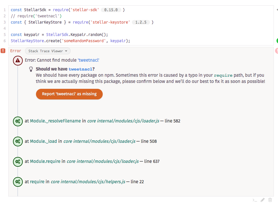 You require 'tweetnacl' but don't compile it in package.json · Issue #4 ...