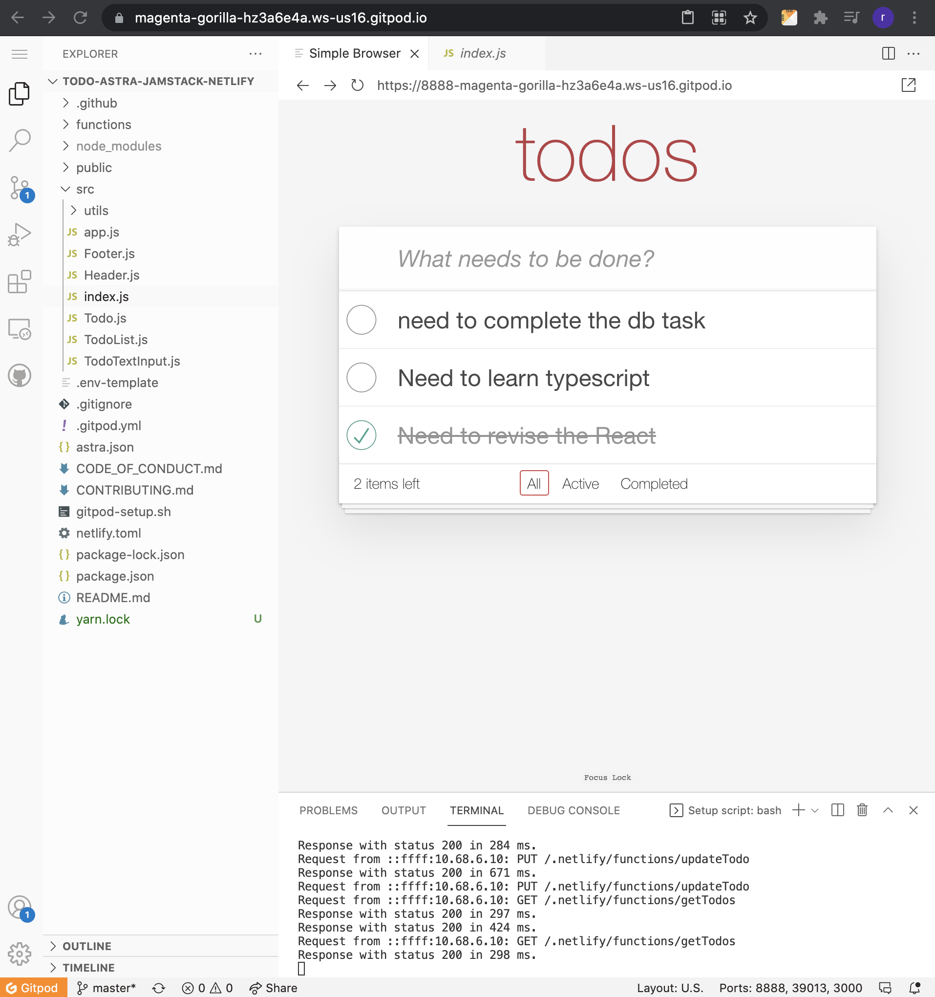 [TODO-LIST USING ASTER DB] · Issue #224 · datastaxdevs/appdev-week1-todolist · GitHub