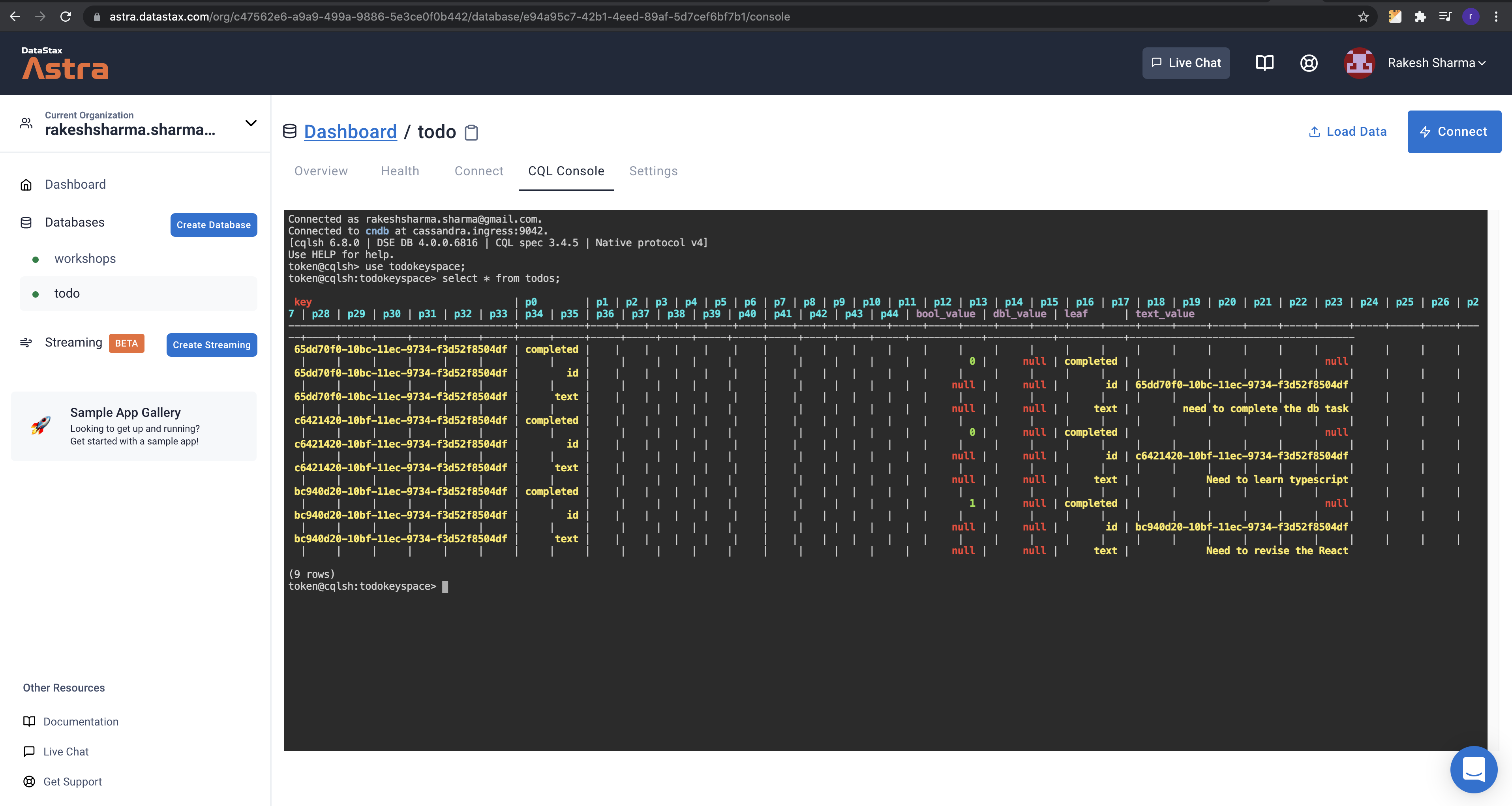 [TODO-LIST USING ASTER DB] · Issue #224 · datastaxdevs/appdev-week1-todolist · GitHub