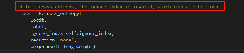 In F.cross_entropy, the ignore_index is invalid, which needs to be fixed. · Issue #1650 ...