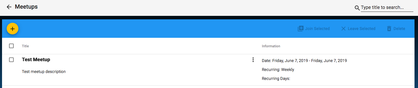 Meetup weekly setting · Issue #3994 · open-learning-exchange/planet · GitHub