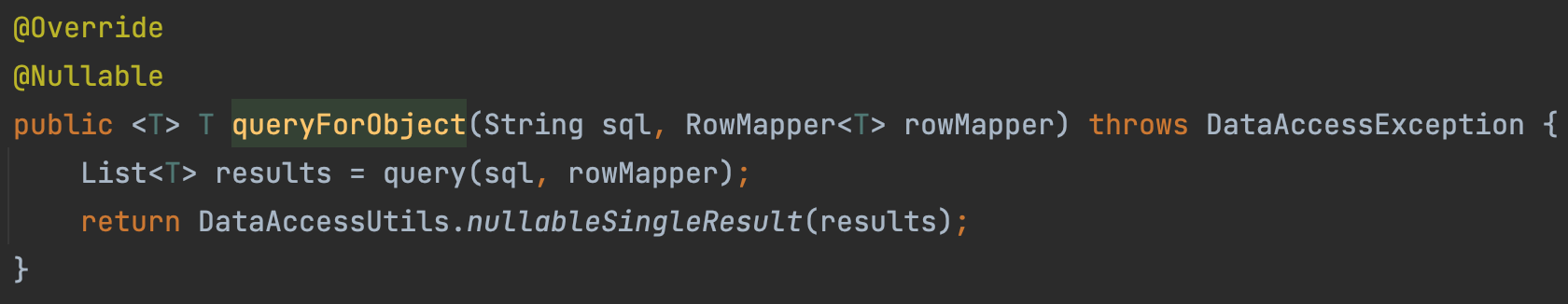 query() vs queryForObject() · Issue #49 · NewWisdom/TIL · GitHub