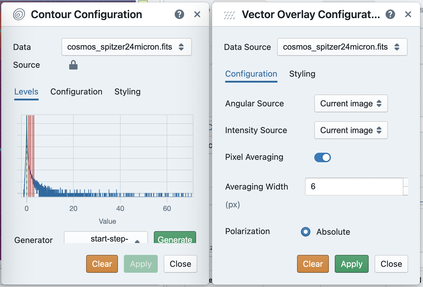 [GUI UX] ambiguous button names in the catalog widget and the spectral line query widget · Issue ...
