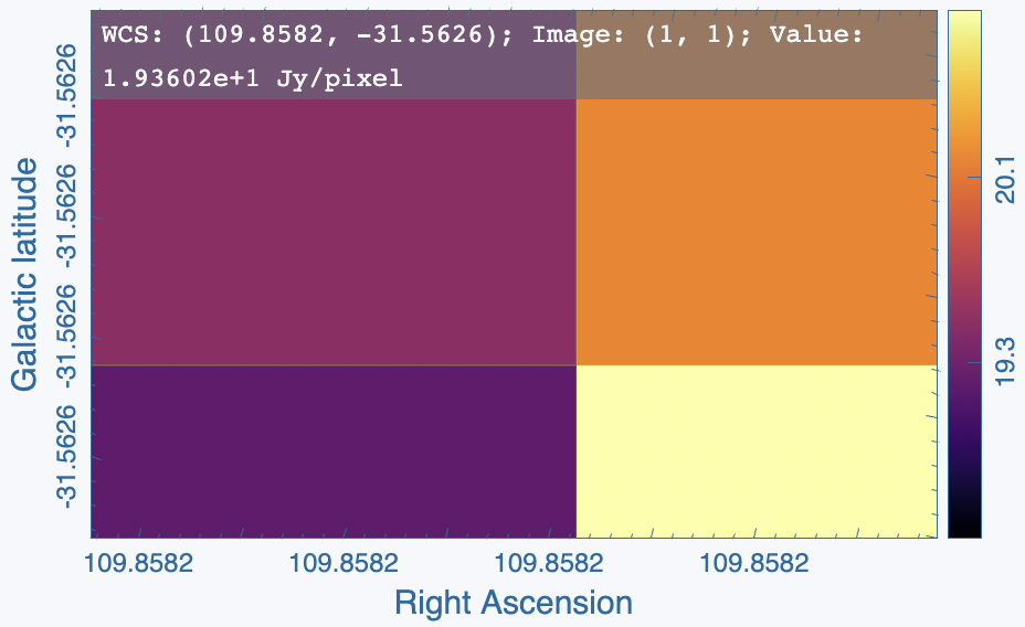 Right ascension label in the image view does not change with the world coordinate system · Issue ...